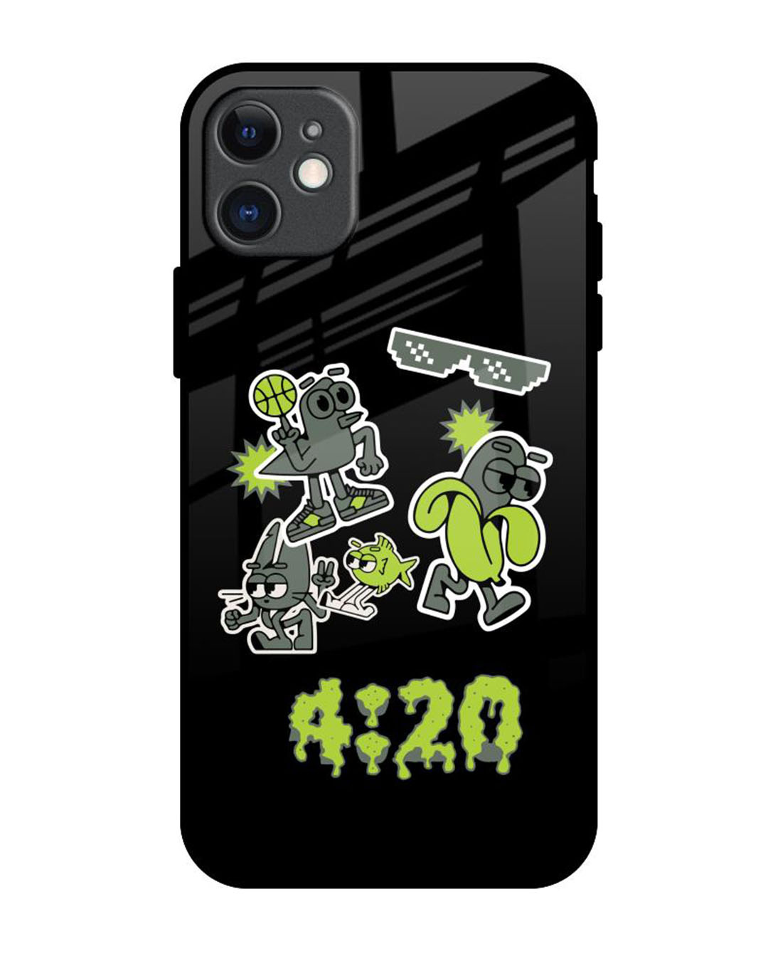 Buy 04:20 Sticker Pack Premium Glass Cover for Apple iPhone 11 Online ...