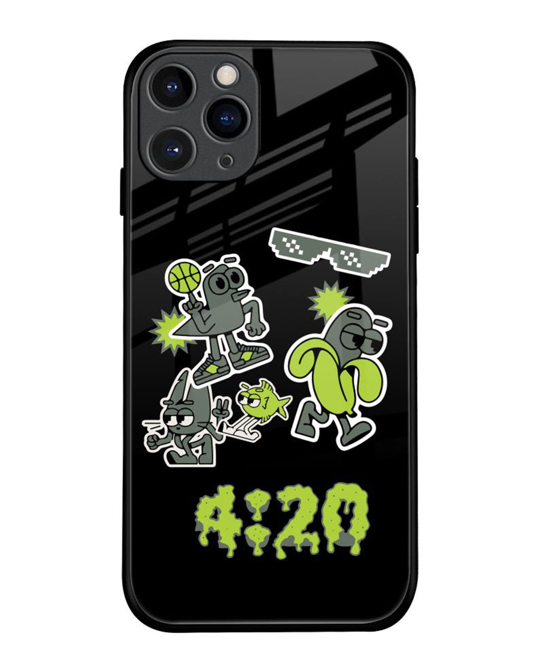 Buy 04:20 Sticker Pack Premium Glass Cover for Apple iPhone 11 Pro ...