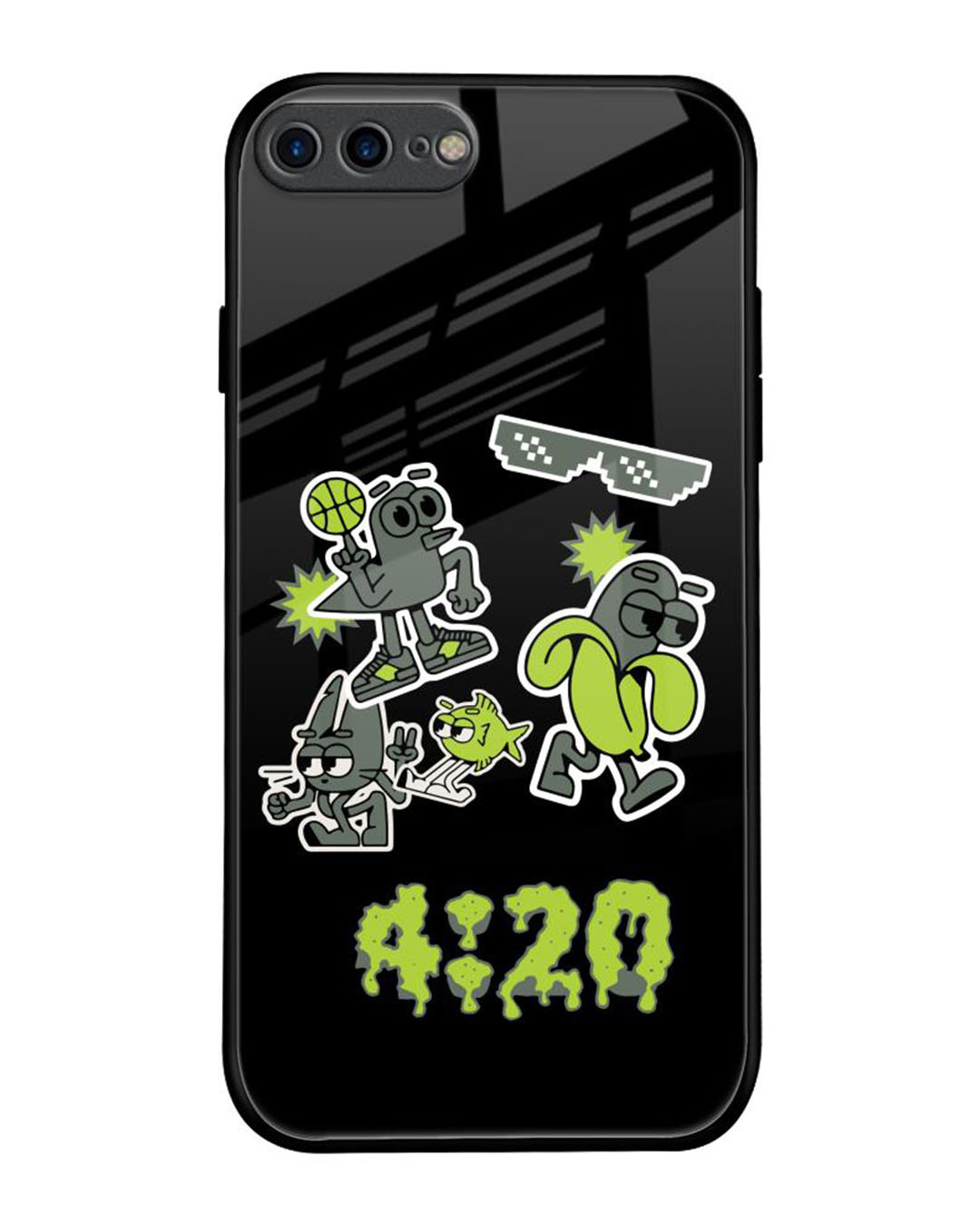 Buy 04:20 Sticker Pack Premium Glass Cover for Apple iPhone 8 Plus ...