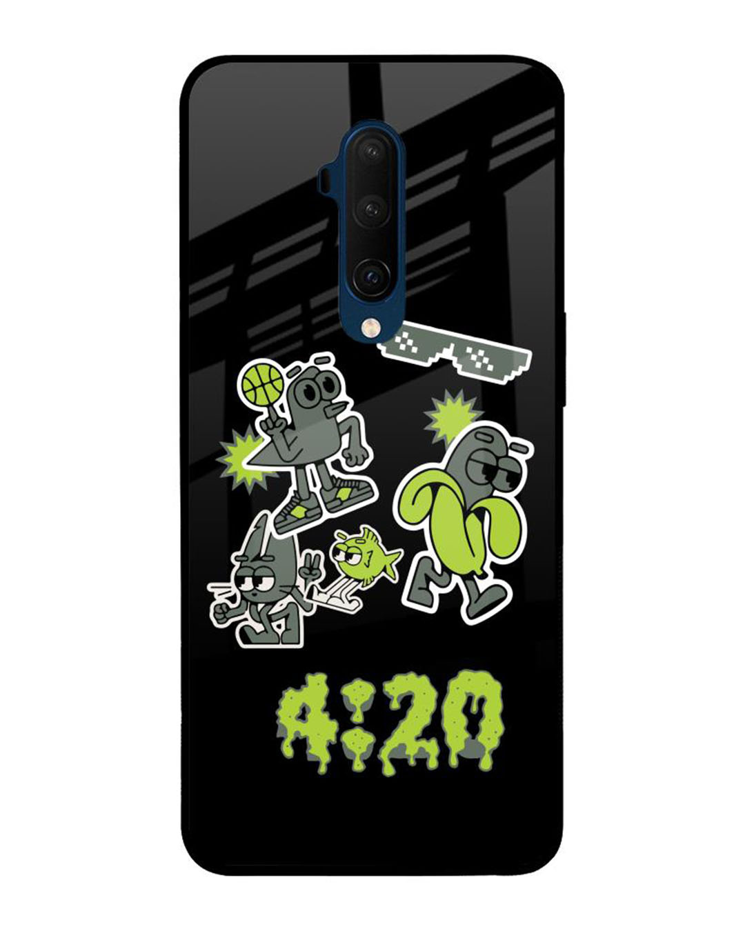 Buy 04:20 Sticker Pack Premium Glass Cover for OnePlus 7T Pro Online in ...