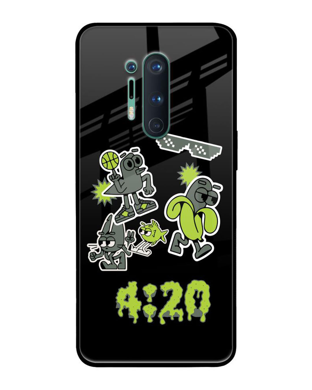 Buy 04:20 Sticker Pack Premium Glass Cover for OnePlus 8 Pro Online in ...