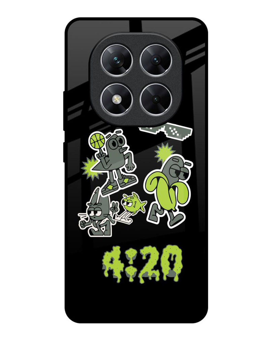 Buy 04 20 Sticker pack Premium Glass Cover for Poco X7 5G Online in ...