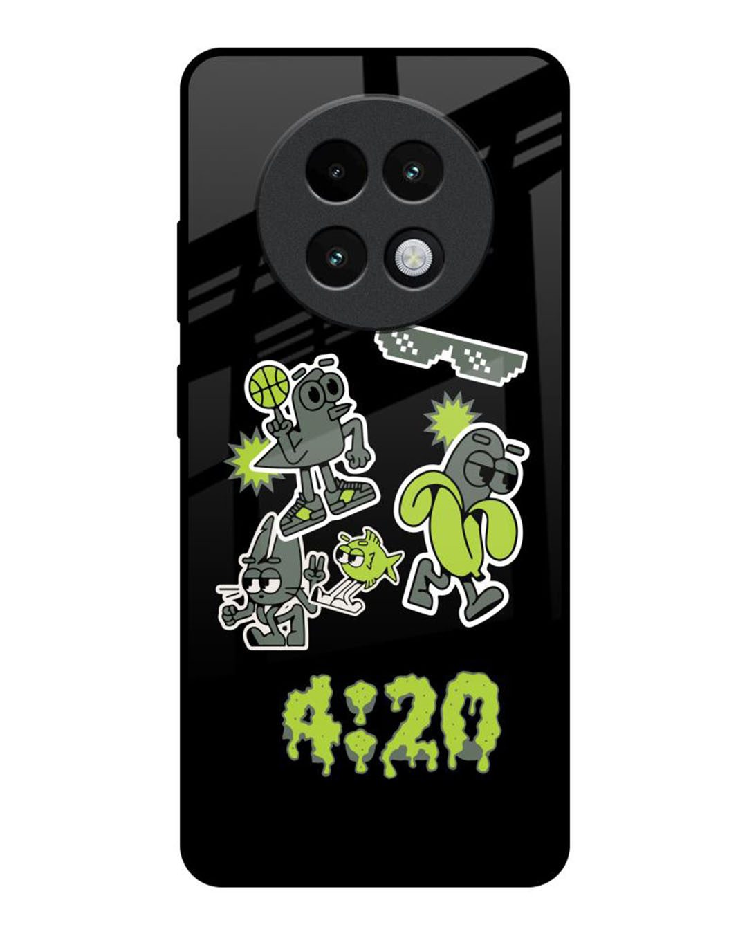 Buy 04:20 Sticker Pack Premium Glass Cover for Realme 13 Plus 5G Online ...