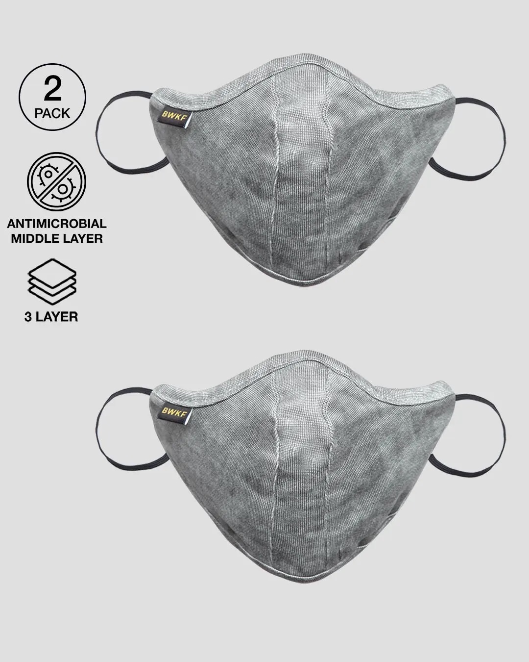 Buy 3 panel fashion mask Brown Online in India at Bewakoof