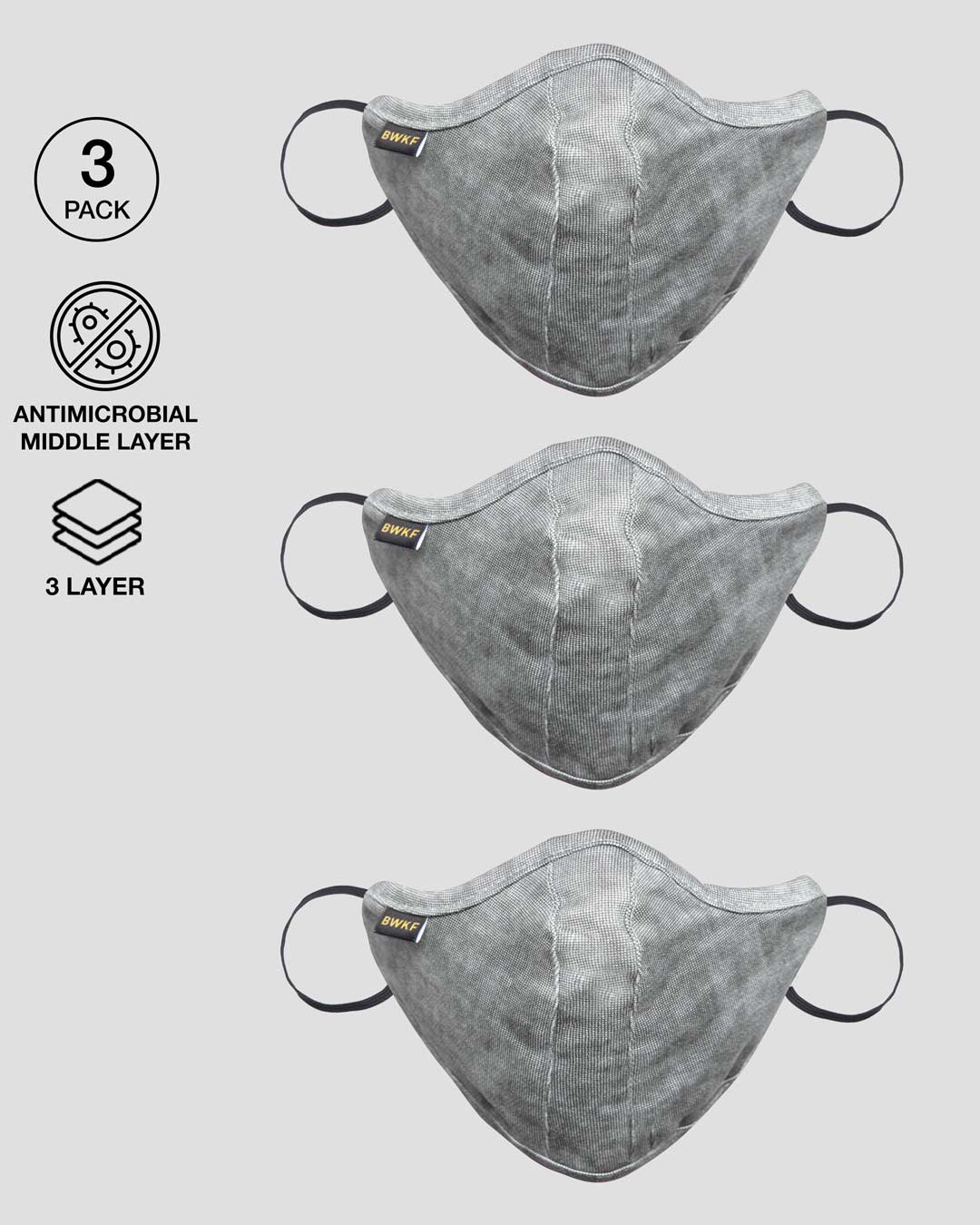 Buy 3 Panel Fashion Mask Combo of 3 (Beach Brown) Online in India at ...