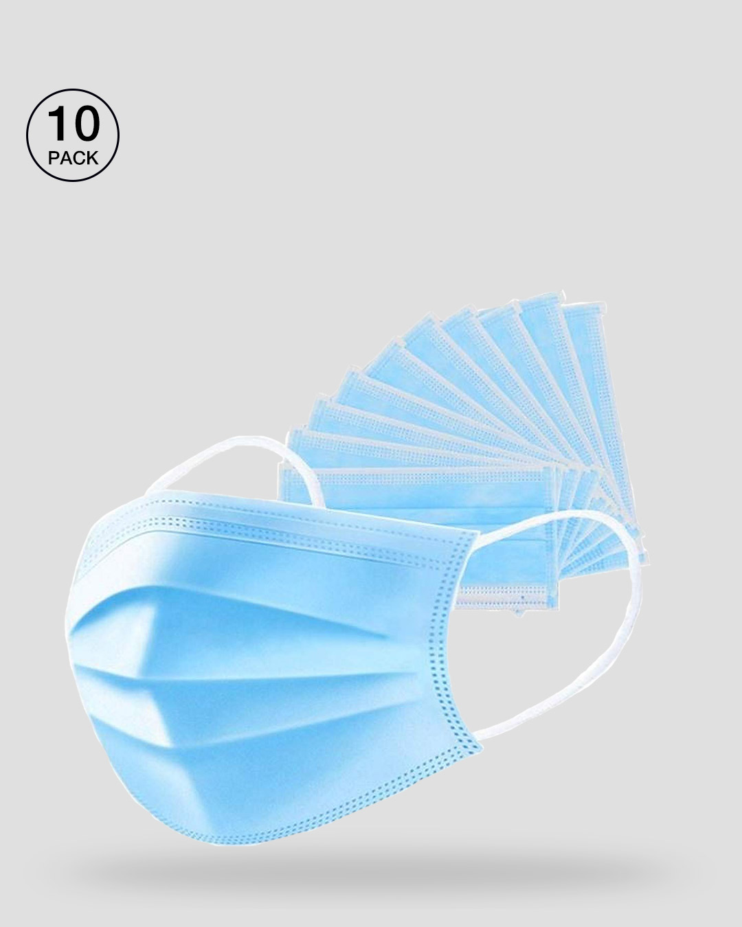 Buy 3 Ply Disposable Face Mask (Pack of 10) Online in India at Bewakoof