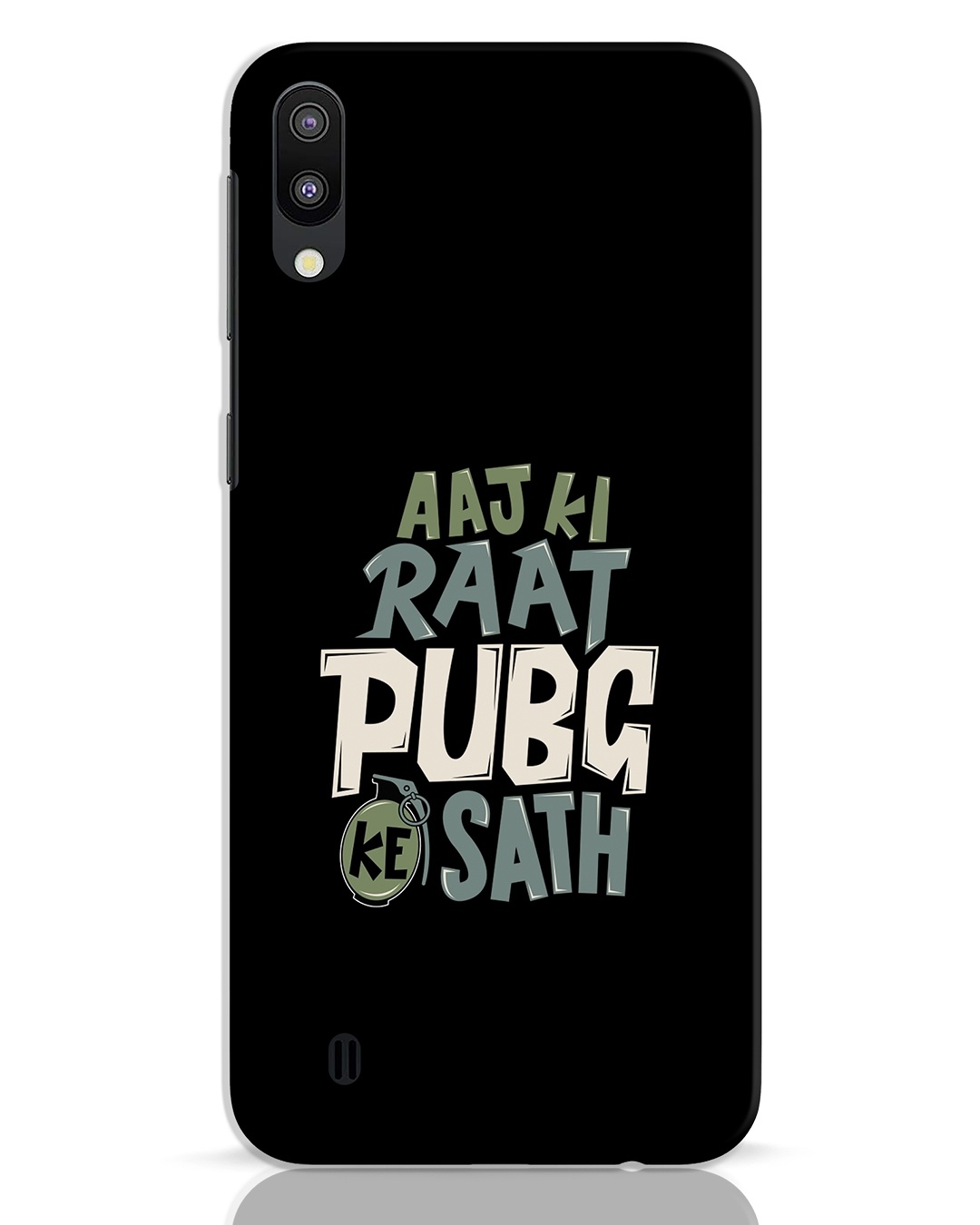 Buy Aaj Ki Raat Pubg Ke Saath Samsung Galaxy M10 Mobile Cover for ...