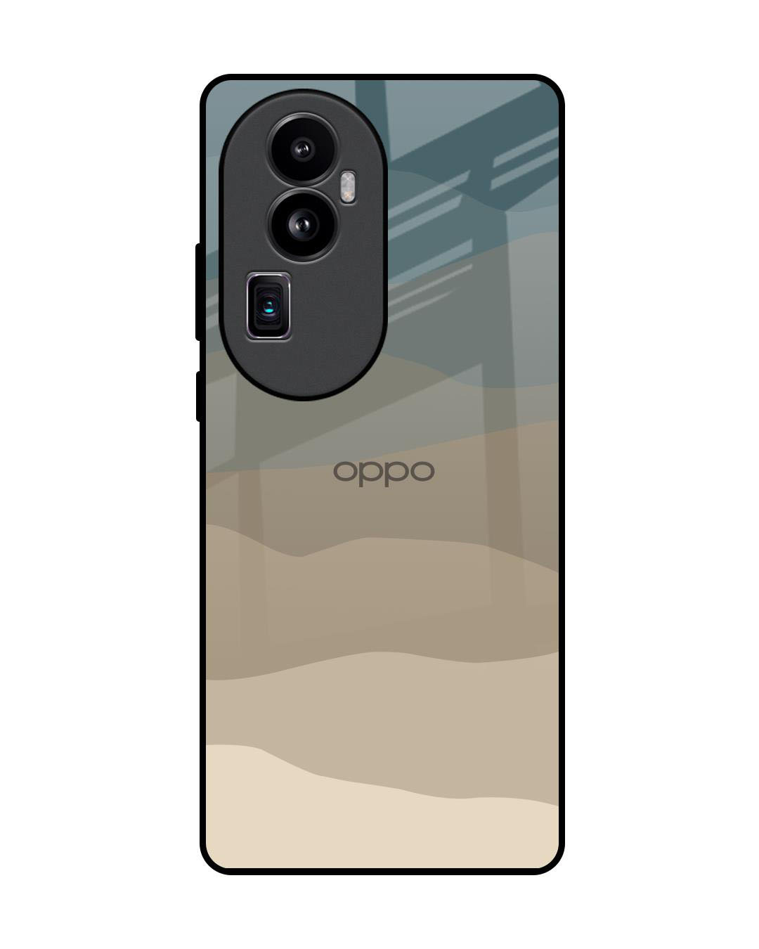 Buy Abstract Mountain Pattern Premium Glass Case for Oppo Reno 10 Pro ...
