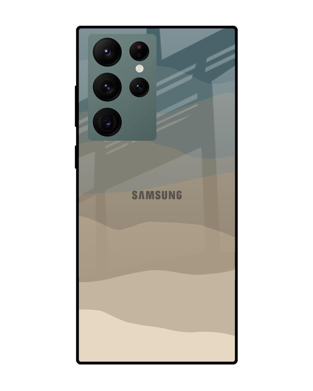 Buy Abstract Mountain Pattern Premium Glass Case for Samsung Galaxy S22 ...