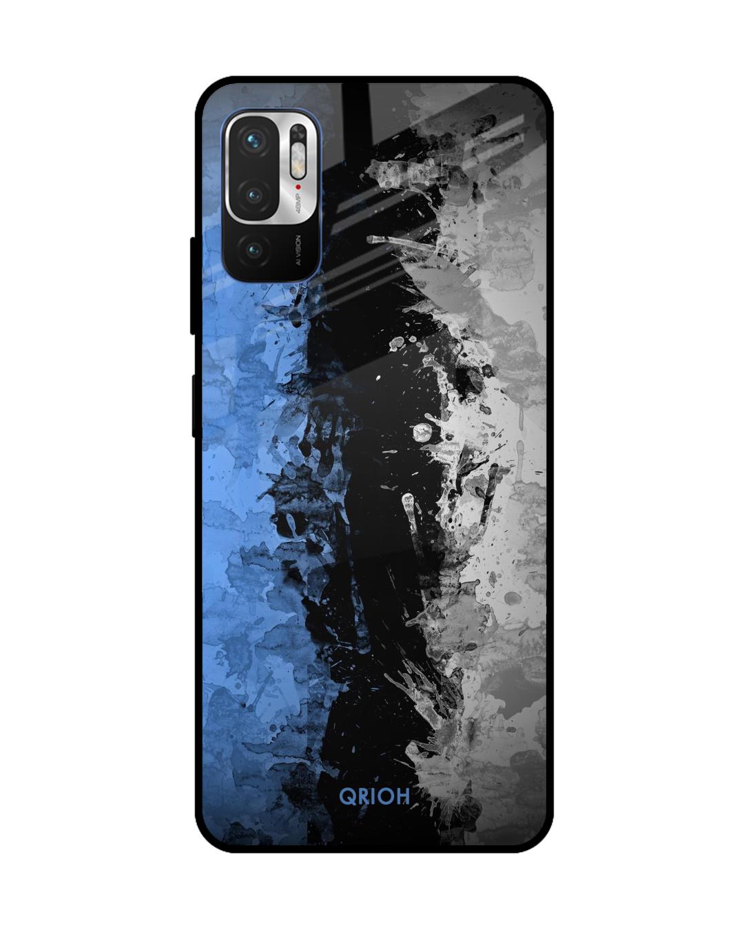 Buy Abstract Printed Premium Glass Cover For Redmi Note 10T 5G (Impact ...