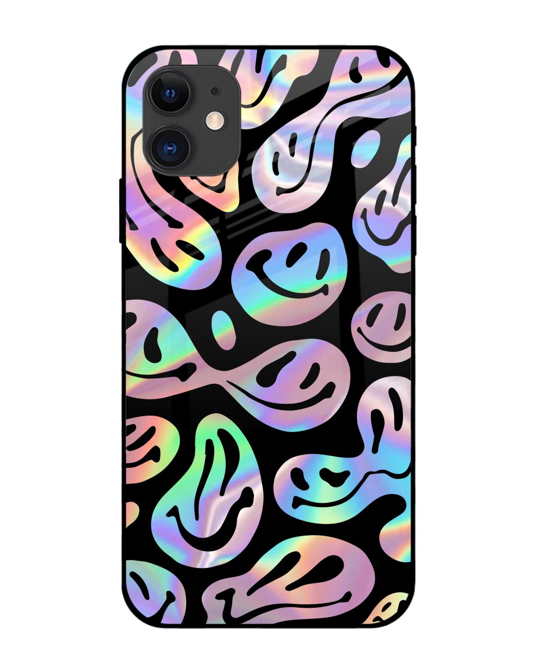 Buy Acid Smile Premium Glass Case for Apple iPhone 12 (Shock Proof ...