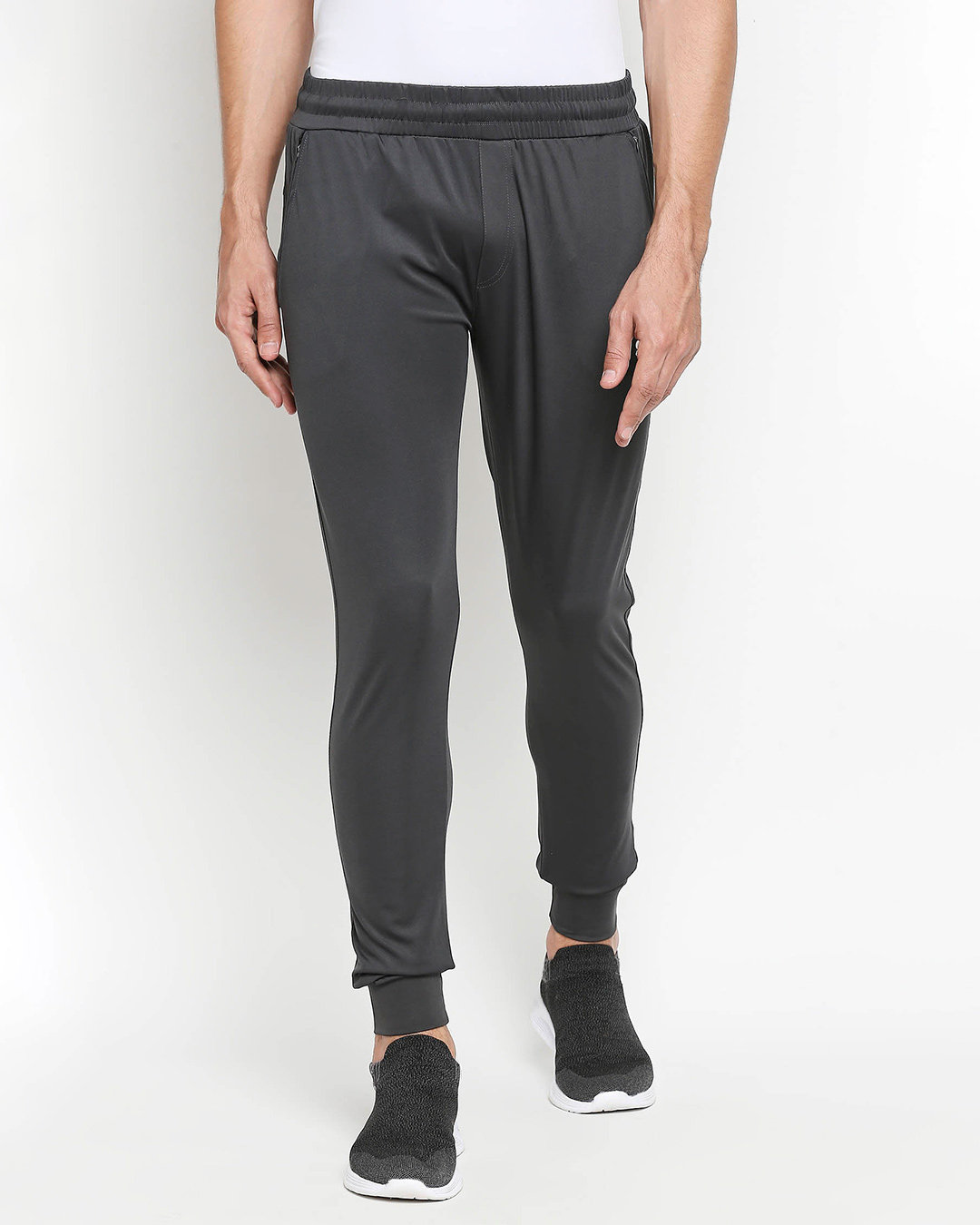 Buy Men's Grey Solid Regular Fit Track Pants Online at Bewakoof