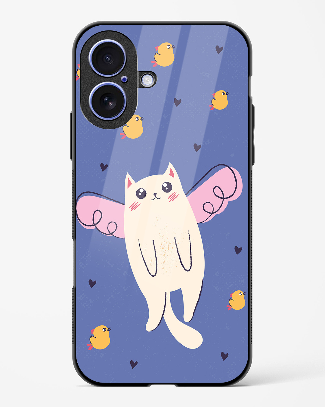 Buy Angel Meow Premium Glass Case for Apple iPhone 16 Online in India ...