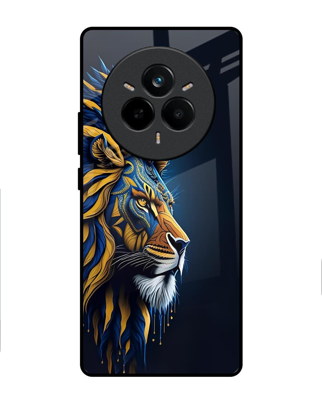 Buy Animated Lion Premium Glass Cover for Realme 14 Pro + 5G(Shock ...