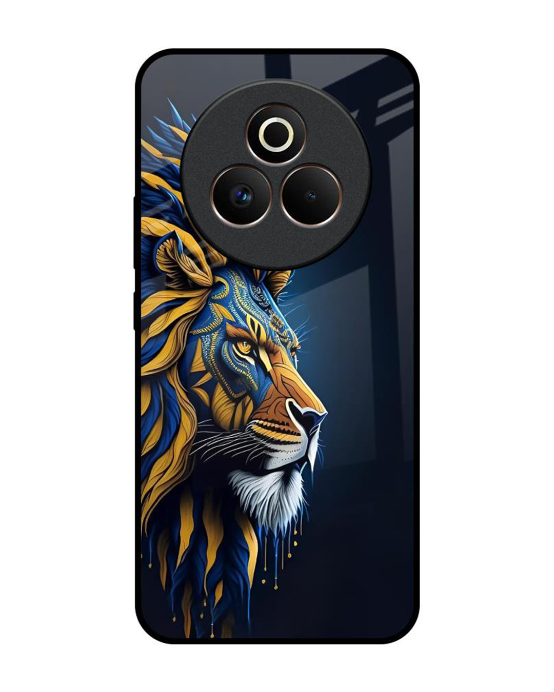 Buy Animated Lion Premium Glass Cover for Realme P3 Pro 5G(Shock Proof ...