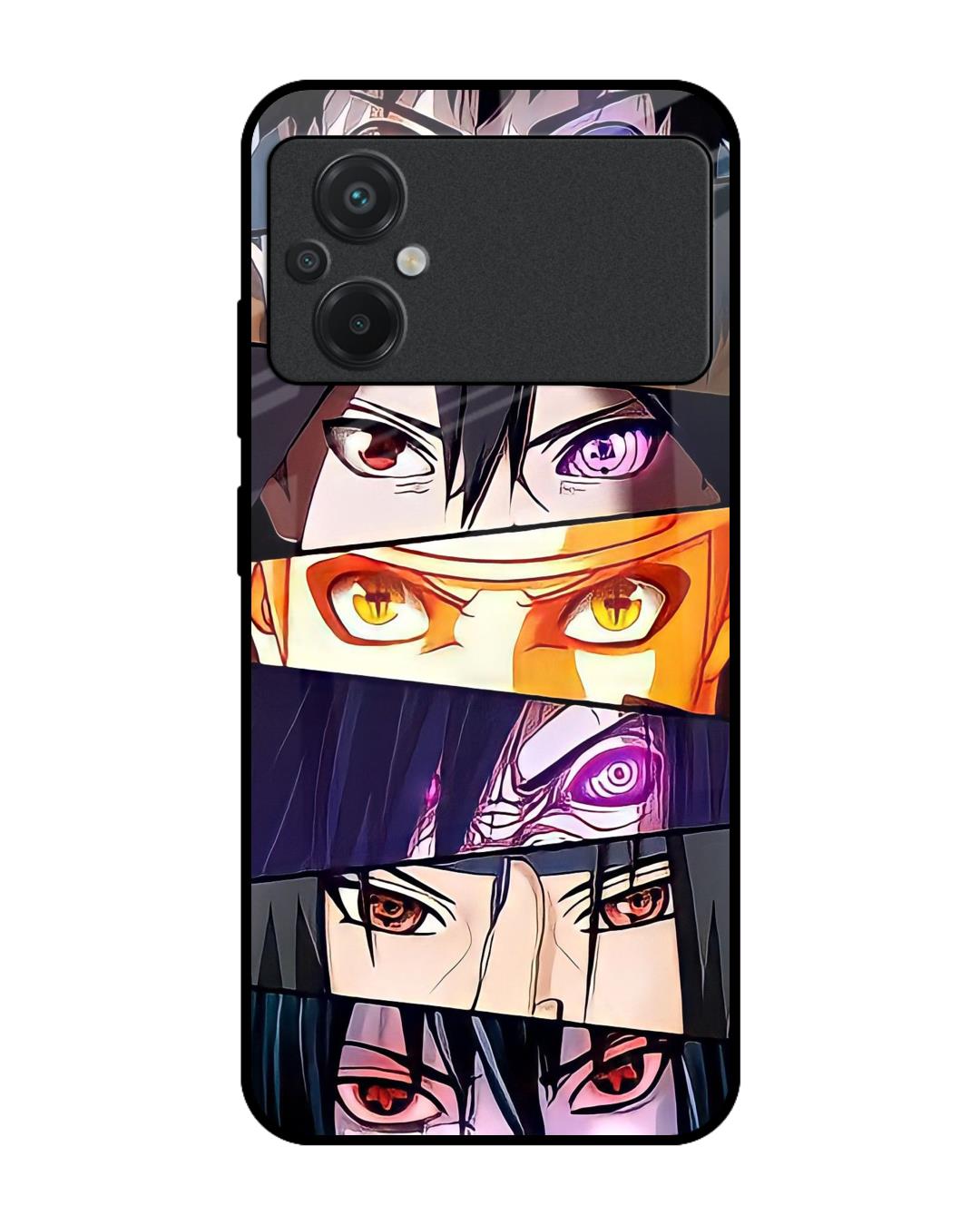 Buy Anime Eyes Premium Glass Case for Poco M5 (Shock Proof,Scratch ...