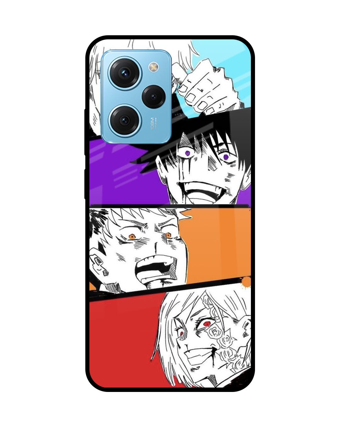 Buy Anime Sketch Premium Glass Case for Poco X5 Pro 5G (Shock Proof ...