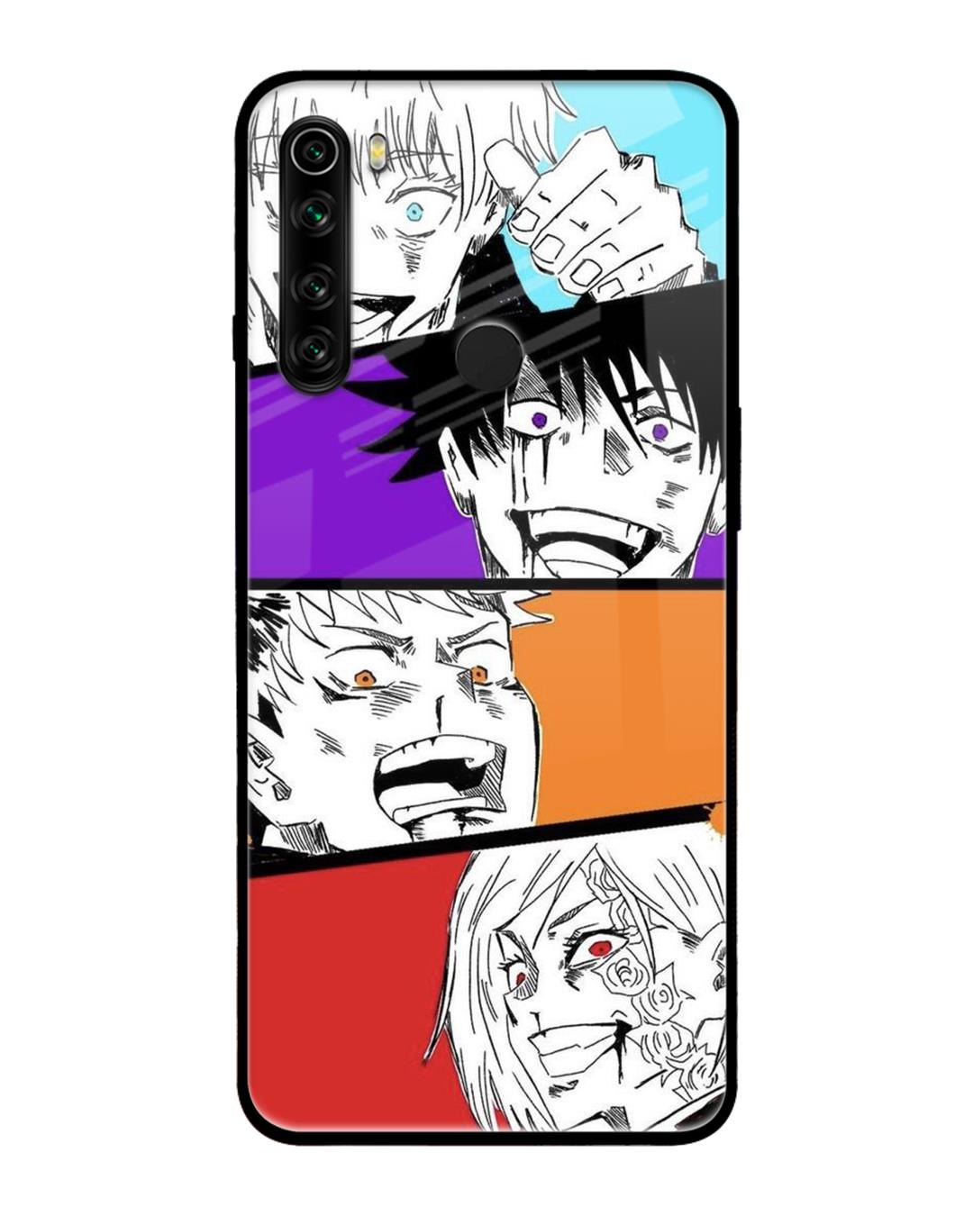 Buy Anime Sketch Premium Glass Case for Redmi Note 8 (Shock Proof ...