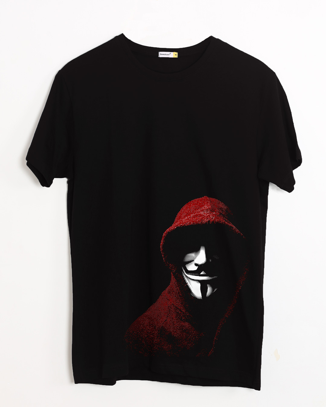 Buy Anonymous Mask Printed Half Sleeve T-Shirt For Men Online India ...