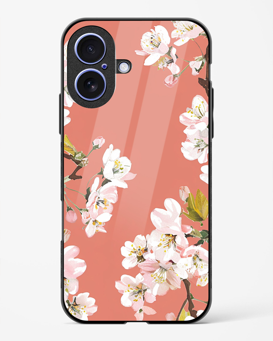 Buy Apricot Blossom Premium Glass Case for Apple iPhone 16 Plus Online ...