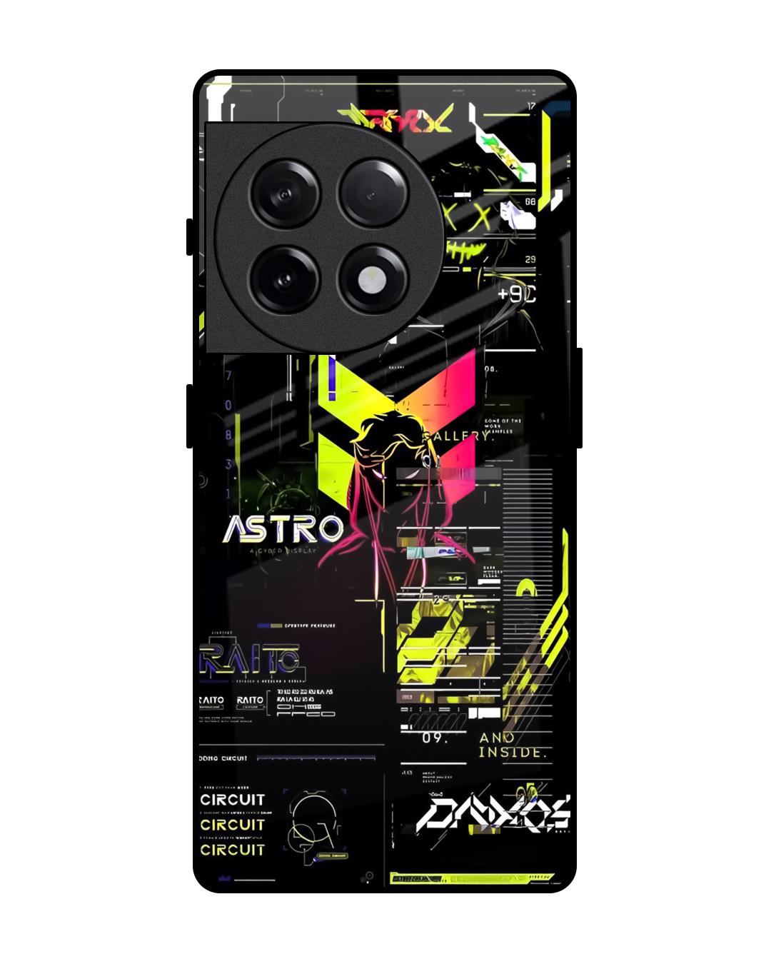 Buy Astro Glitch Premium Glass Case for OnePlus 11R 5G (Shock Proof ...