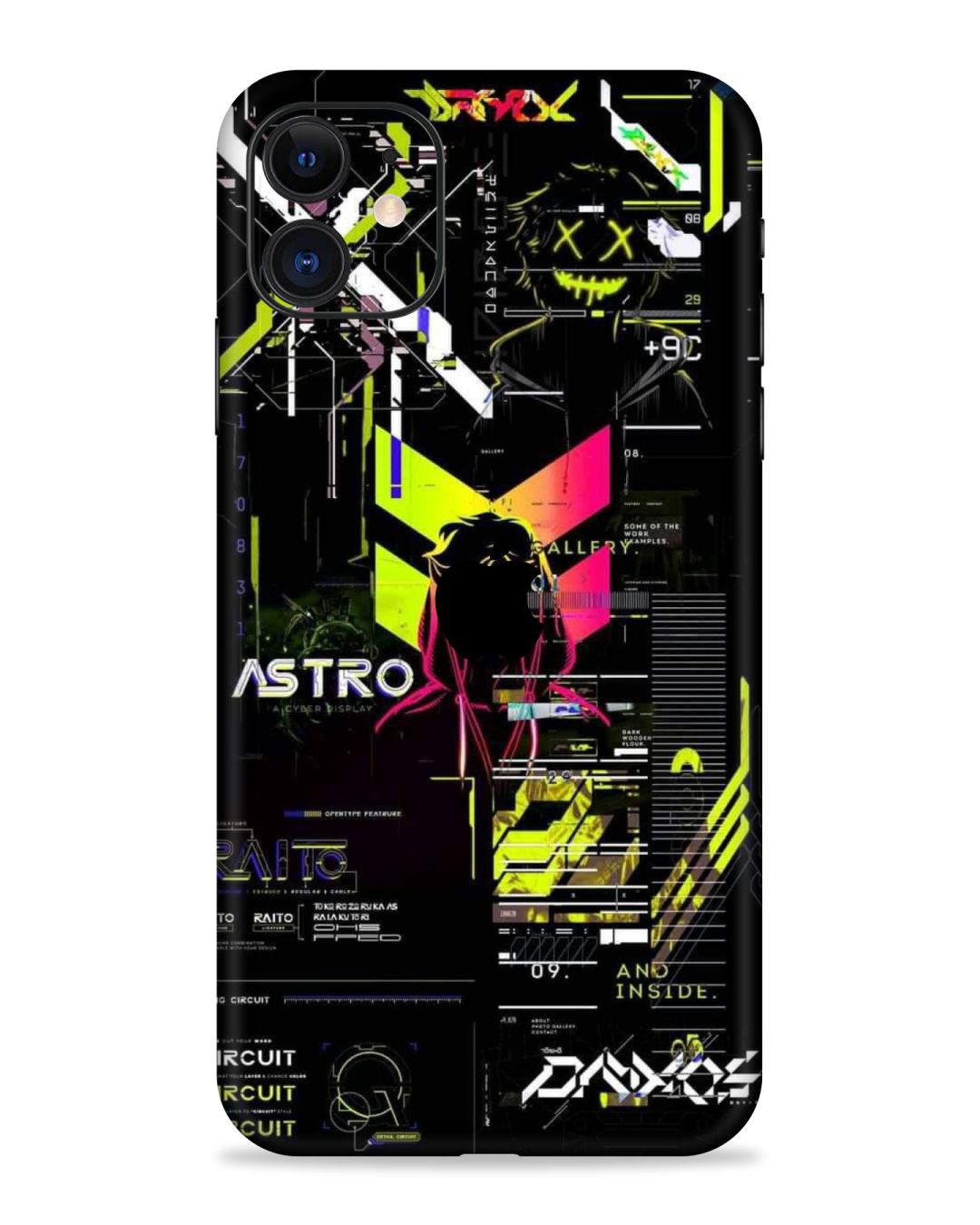 Buy Black Astro Abstract Printed Mobile Skin for Apple iPhone 11 Online ...