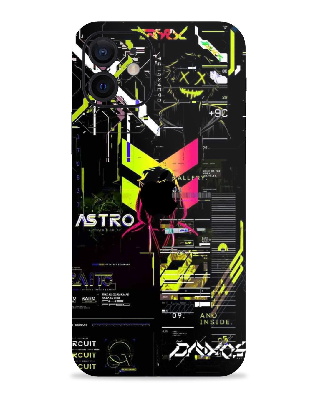 Buy Black Astro Abstract Printed Mobile Skin for Apple iPhone 12 Online ...