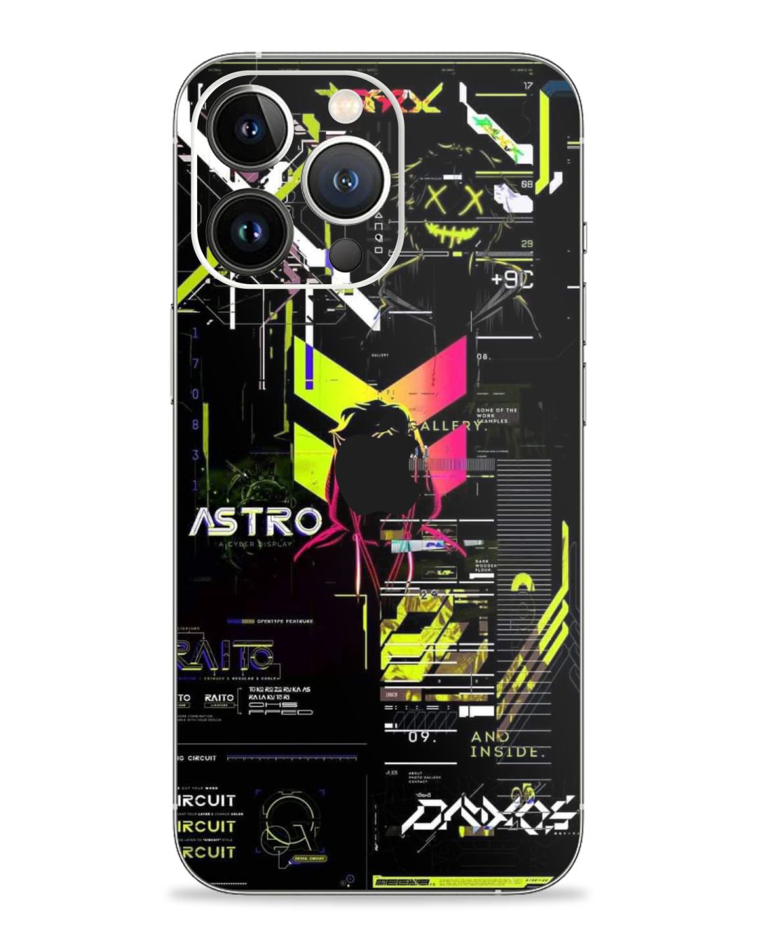 Buy Black Astro Abstract Printed Mobile Skin for Apple iPhone 13 Pro Max Online in India at Bewakoof