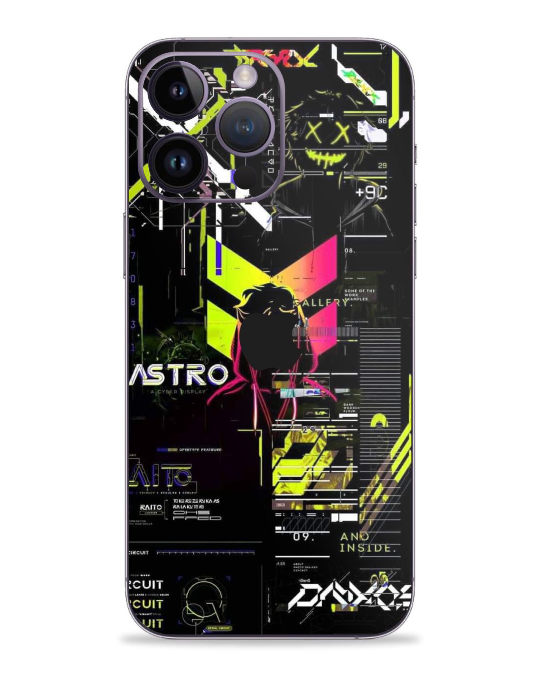 Buy Black Astro Abstract Printed Mobile Skin for Apple iPhone 14 Pro ...