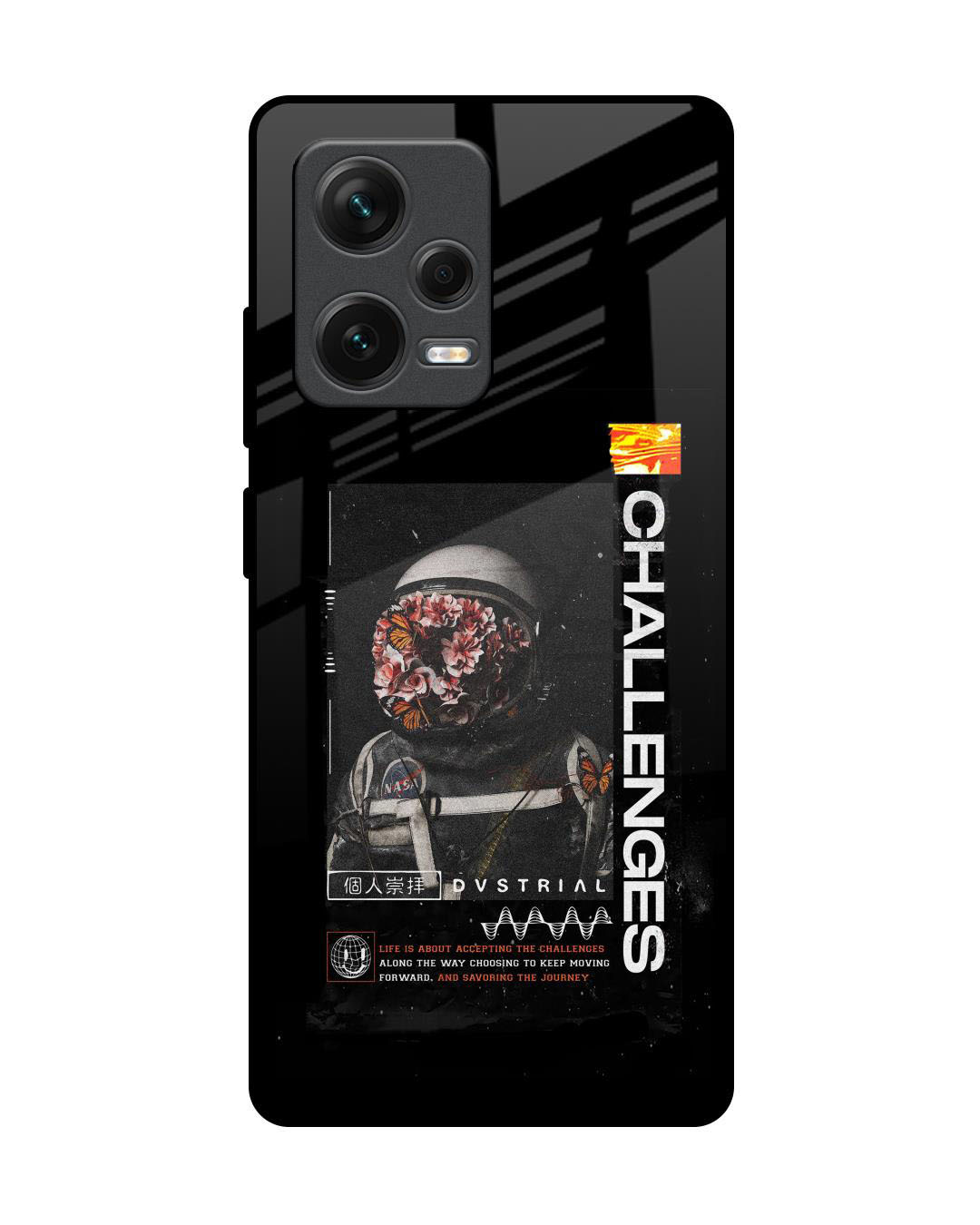 Buy Astronaut Challenge Premium Glass Case for Redmi Note 12 Pro 5G ...