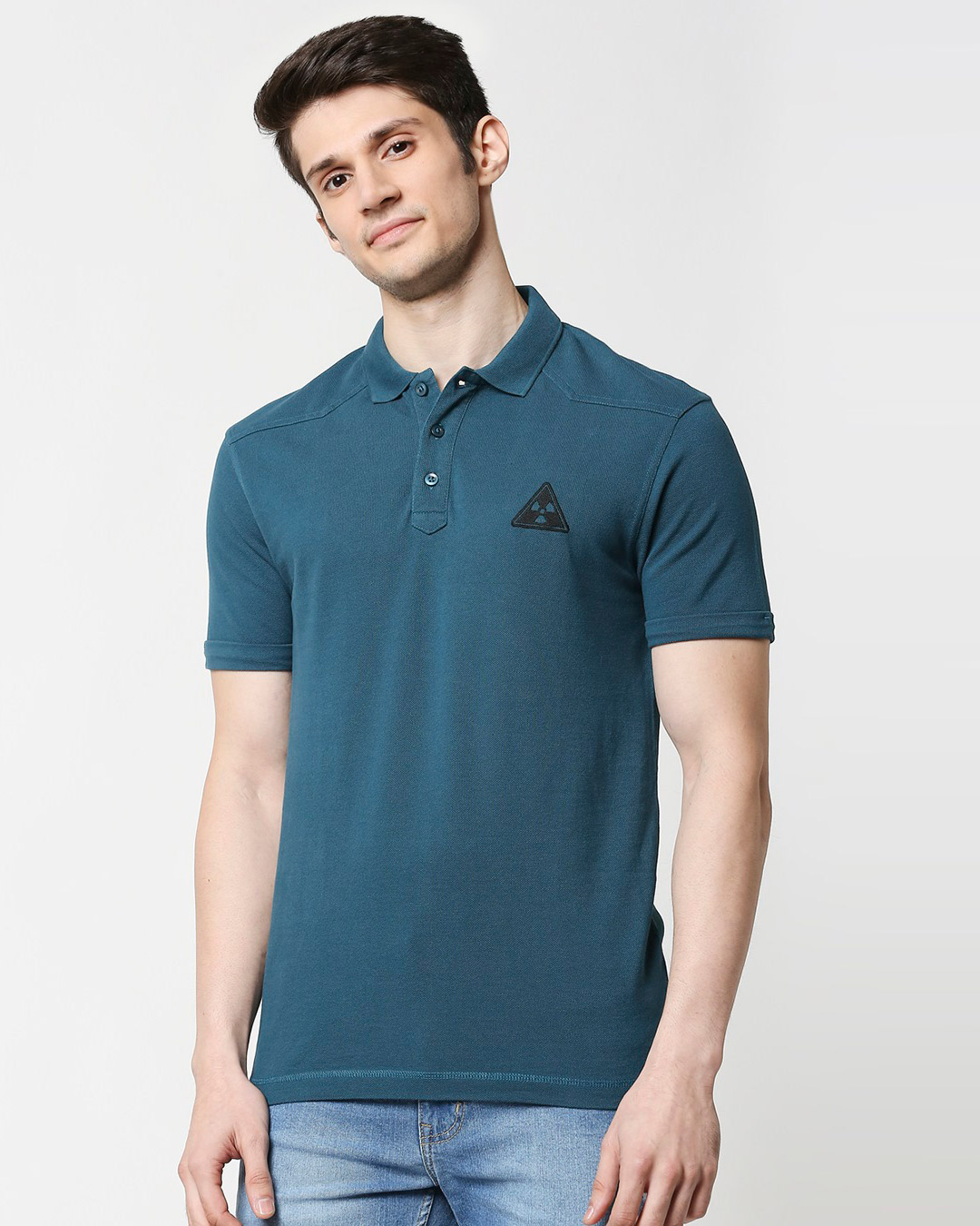 Buy Atlantic Deep Half Sleeve Shoulder Yoke Polo Online at Bewakoof