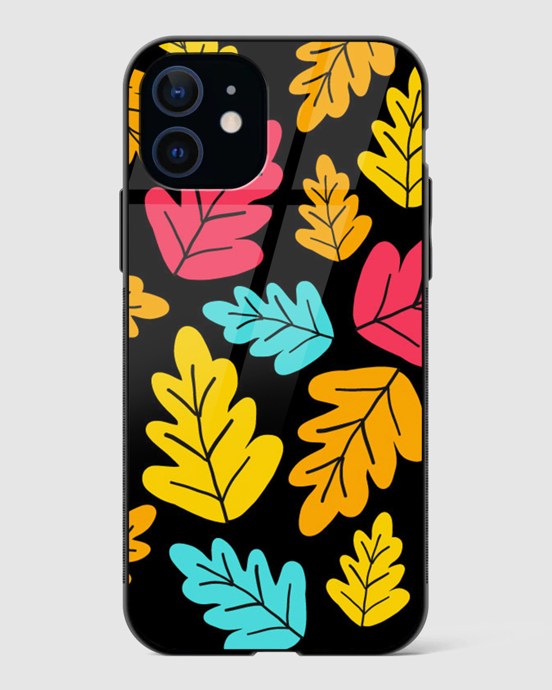 Buy Autumn Leaves Floral Premium Glass Case for Apple iPhone 12 Mini Online in India at Bewakoof