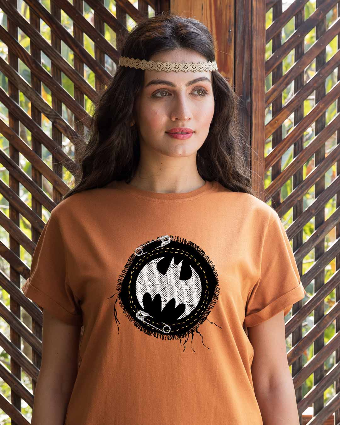 Buy Batman Applique Boyfriend T-Shirt (BML) Online at Bewakoof