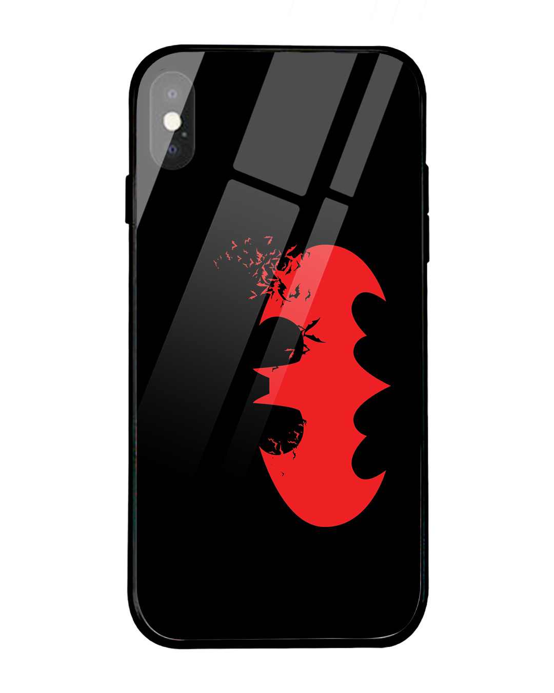 Buy Batman Flying Bats Premium Glass Cover for Apple iPhone X Online in ...