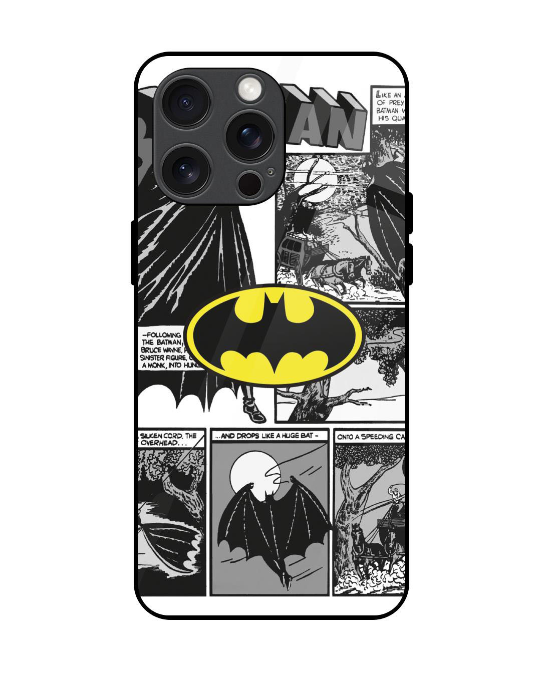 Buy Batman Hahaha Premium Glass Cover for Apple iPhone 15 Pro Max ...