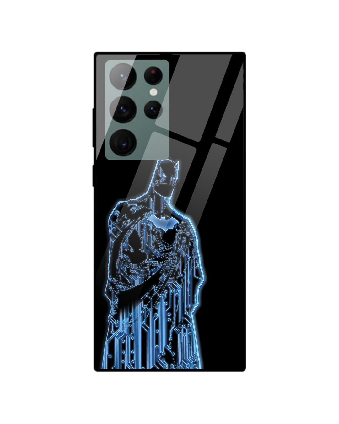 Buy Batman Technoverse Premium Glass Cover for Samsung Galaxy S22 Ultra ...