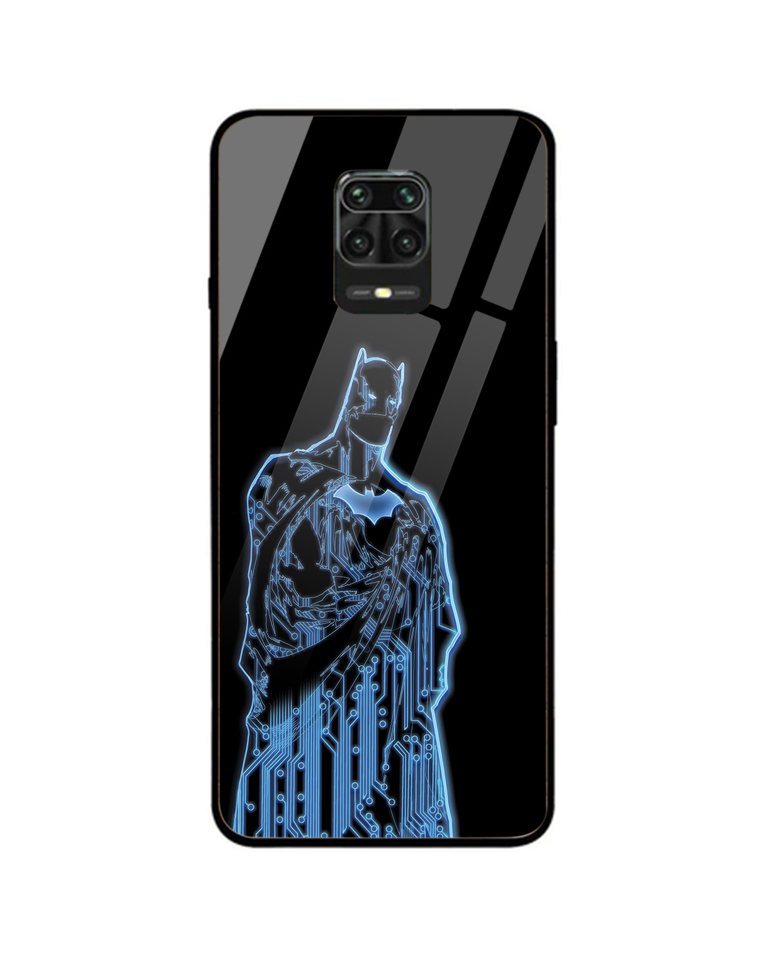 Buy Batman Technoverse Premium Glass Cover for Xiaomi Redmi Note 9 Pro ...