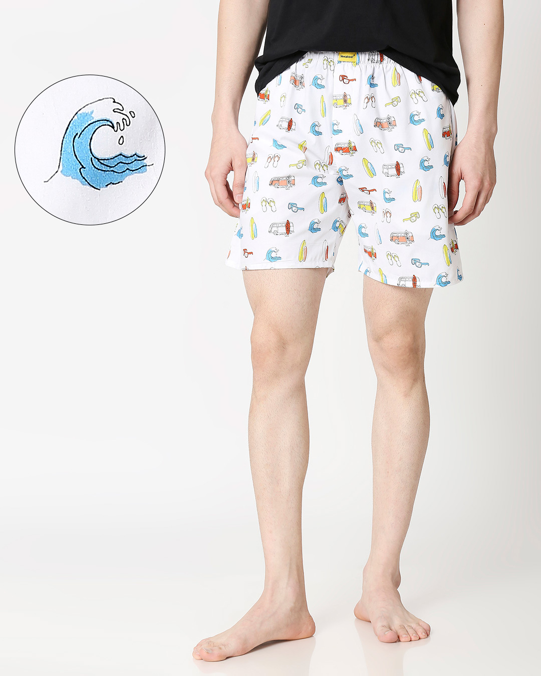 Buy Beach Day Side Pocket Men's Boxers Online in India at Bewakoof