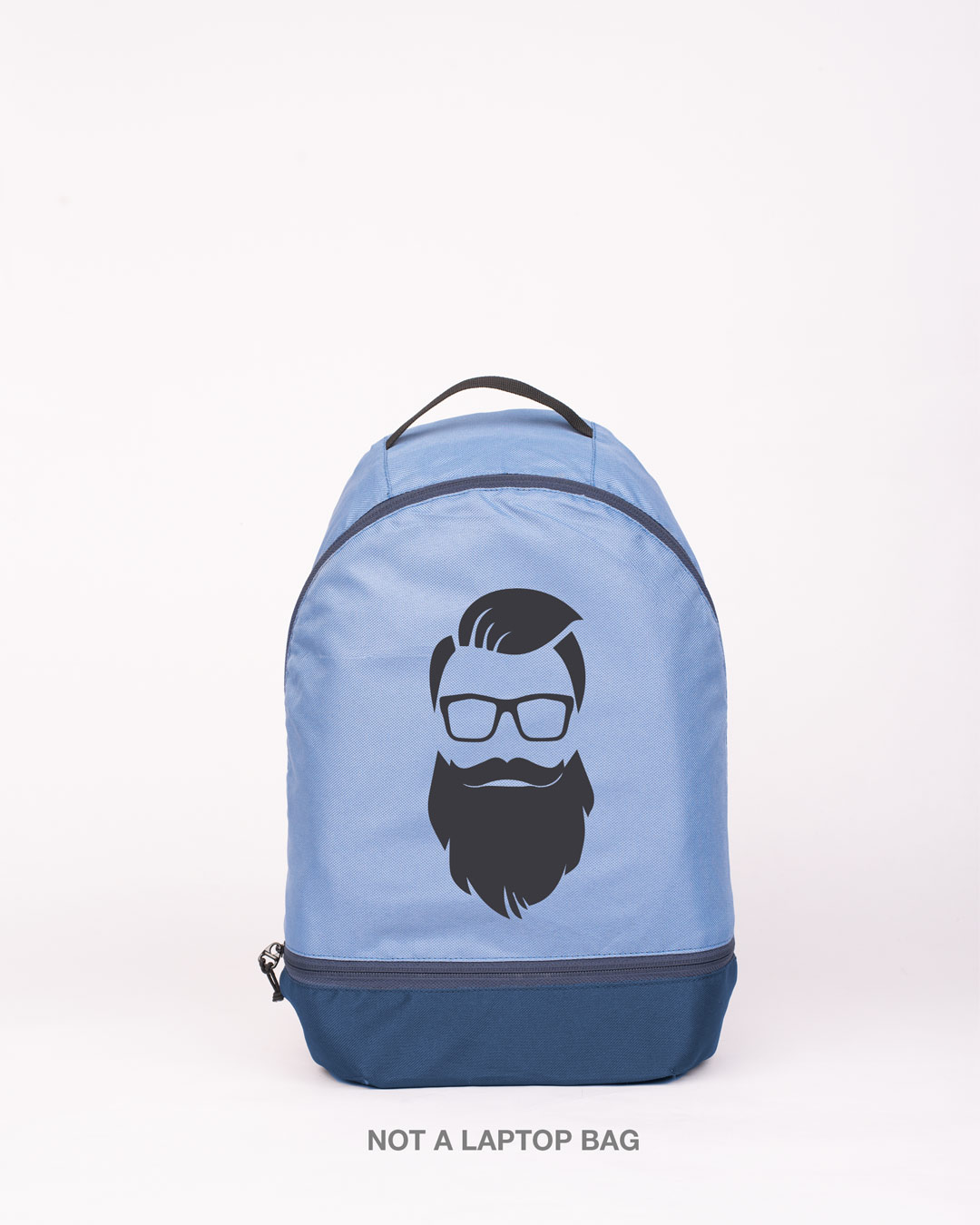 Buy Beard Man Minimal Printed Small Backpack Online in India at Bewakoof
