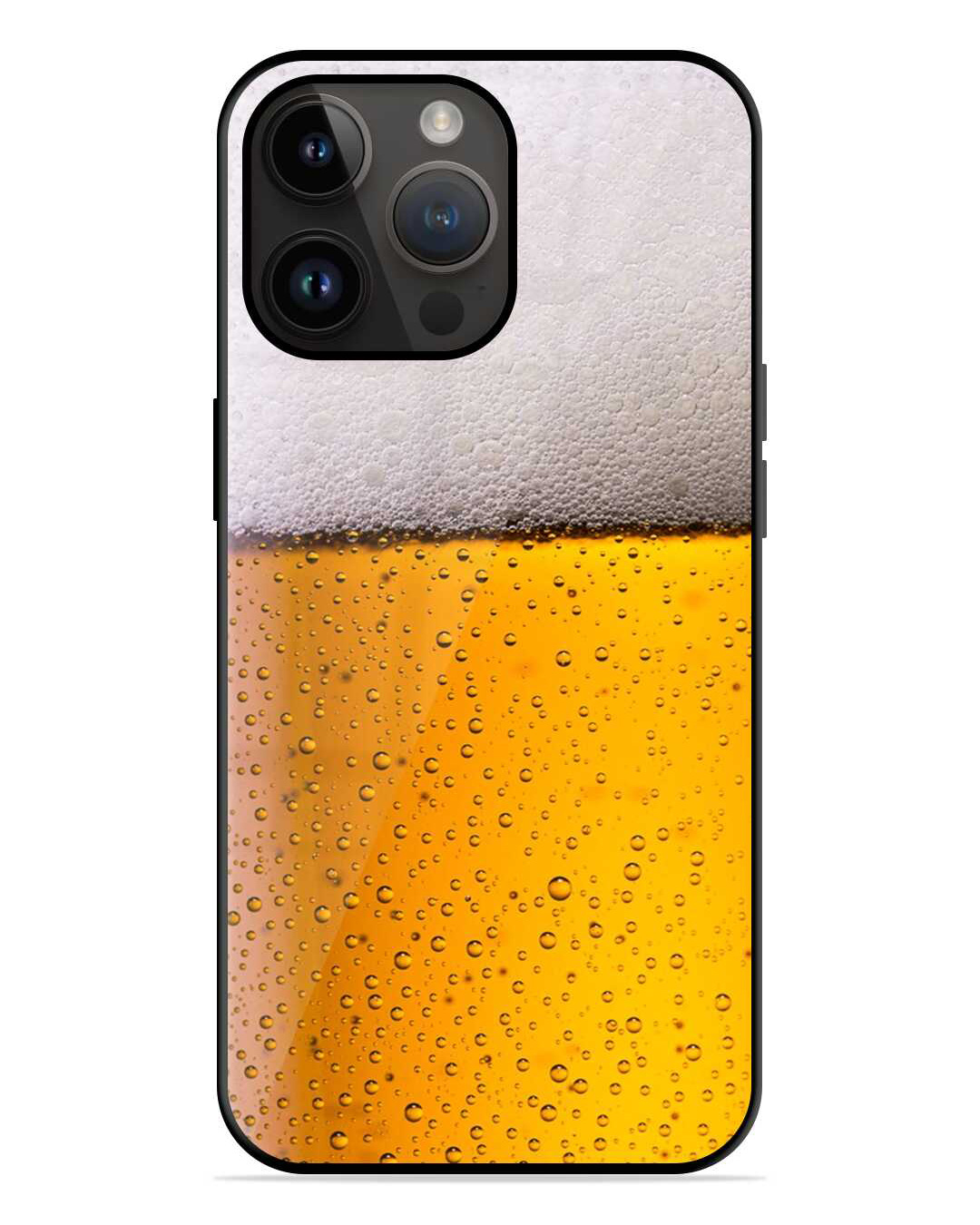 Buy Beer Glass Premium Prined Glass Covers for Apple Iphone 14 Pro Max ...
