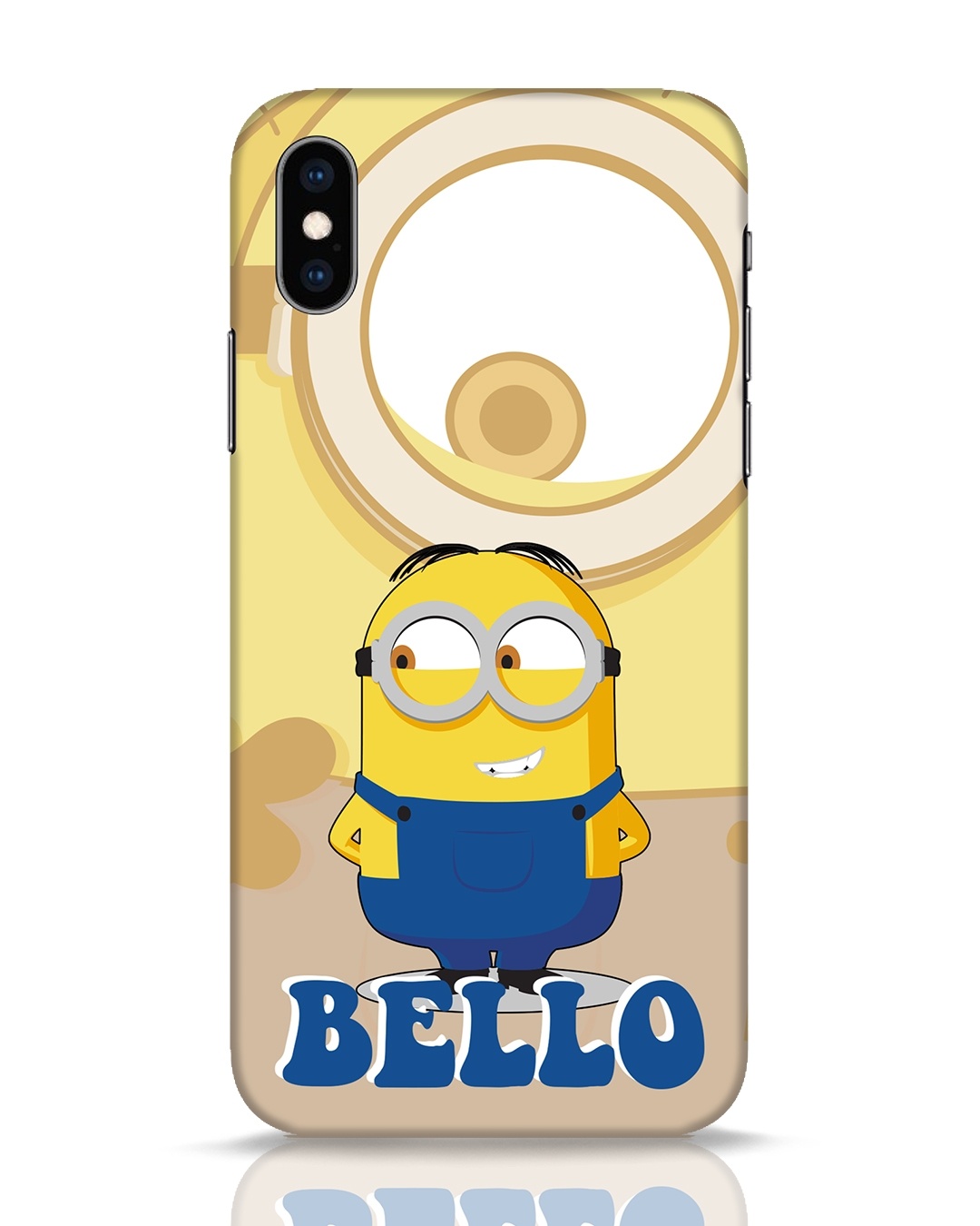 Buy Bellow Minion Printed Designer Hard Cover for iPhone XS Online in ...