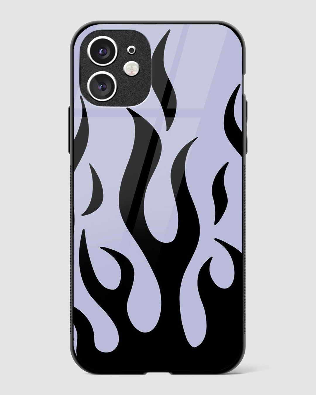 Buy Black & Grey Flame Premium Glass Case for Apple iPhone 11 Online in India at Bewakoof