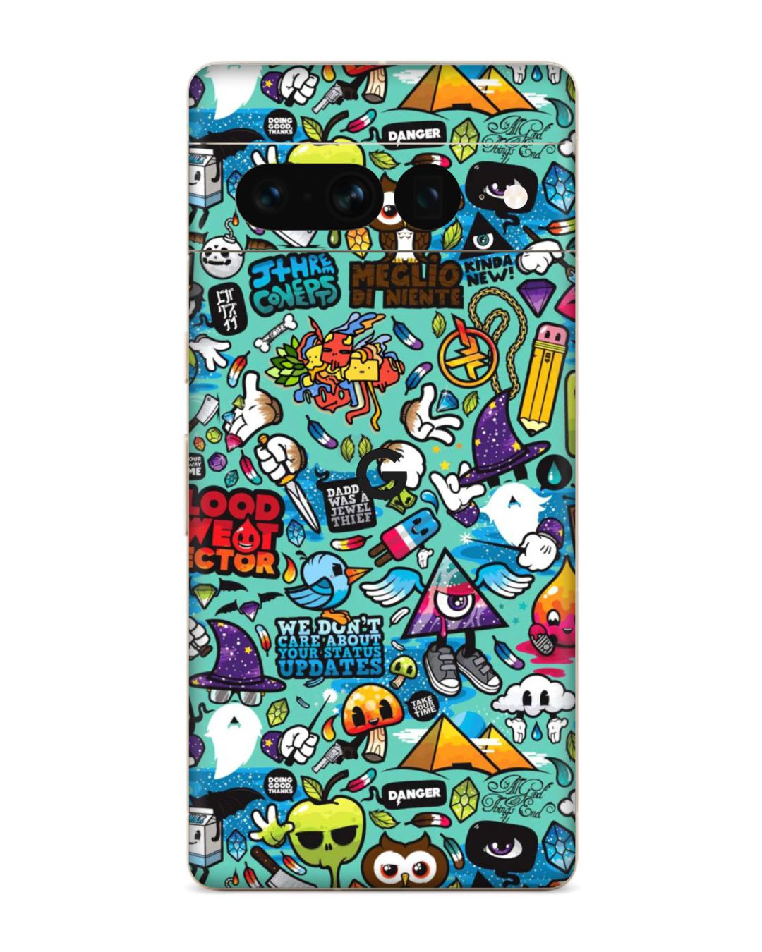 Buy Blue Printed Mobile Skin for Google Pixel 7 Pro Online in India at ...