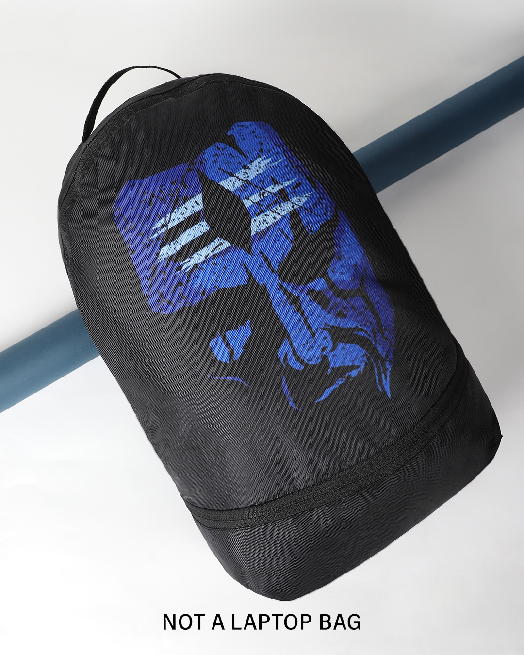 Buy Unisex Blue Baba Printed Small Backpack Online in India at Bewakoof