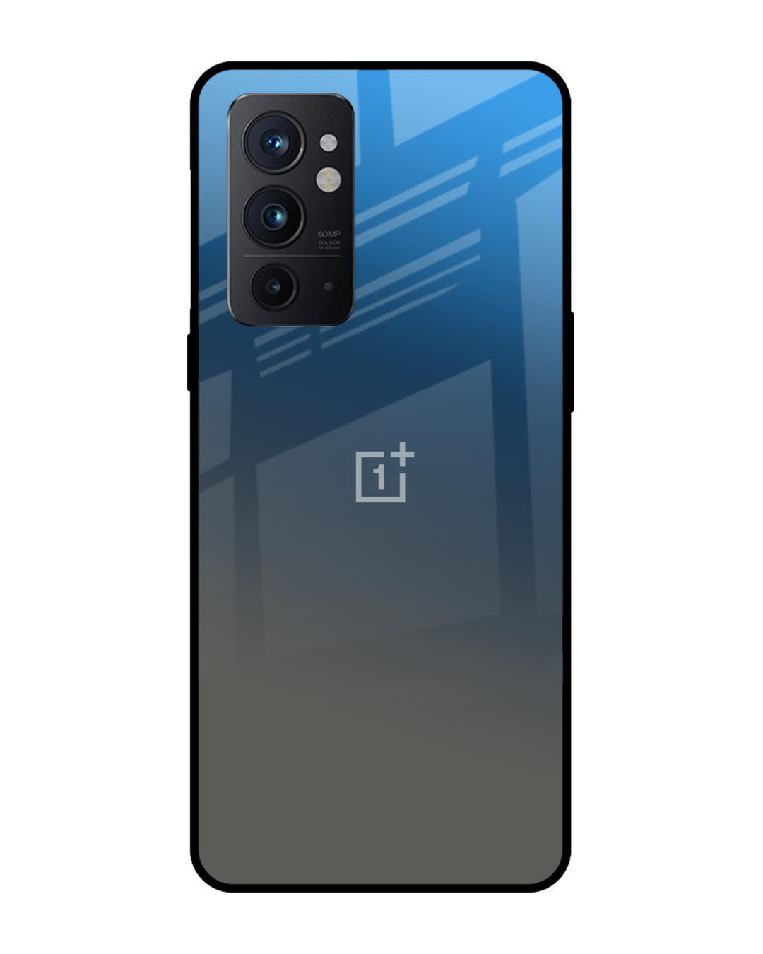 Buy Blue Grey Ombre Premium Glass Case for OnePlus 9RT (Shock Proof ...