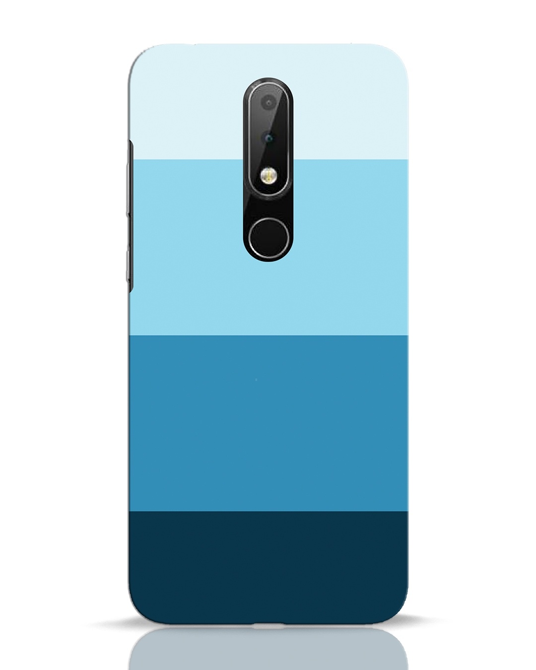 Buy Blue Ombre Stripes Nokia 6.1 Plus Mobile Cover for Unisex Online at ...