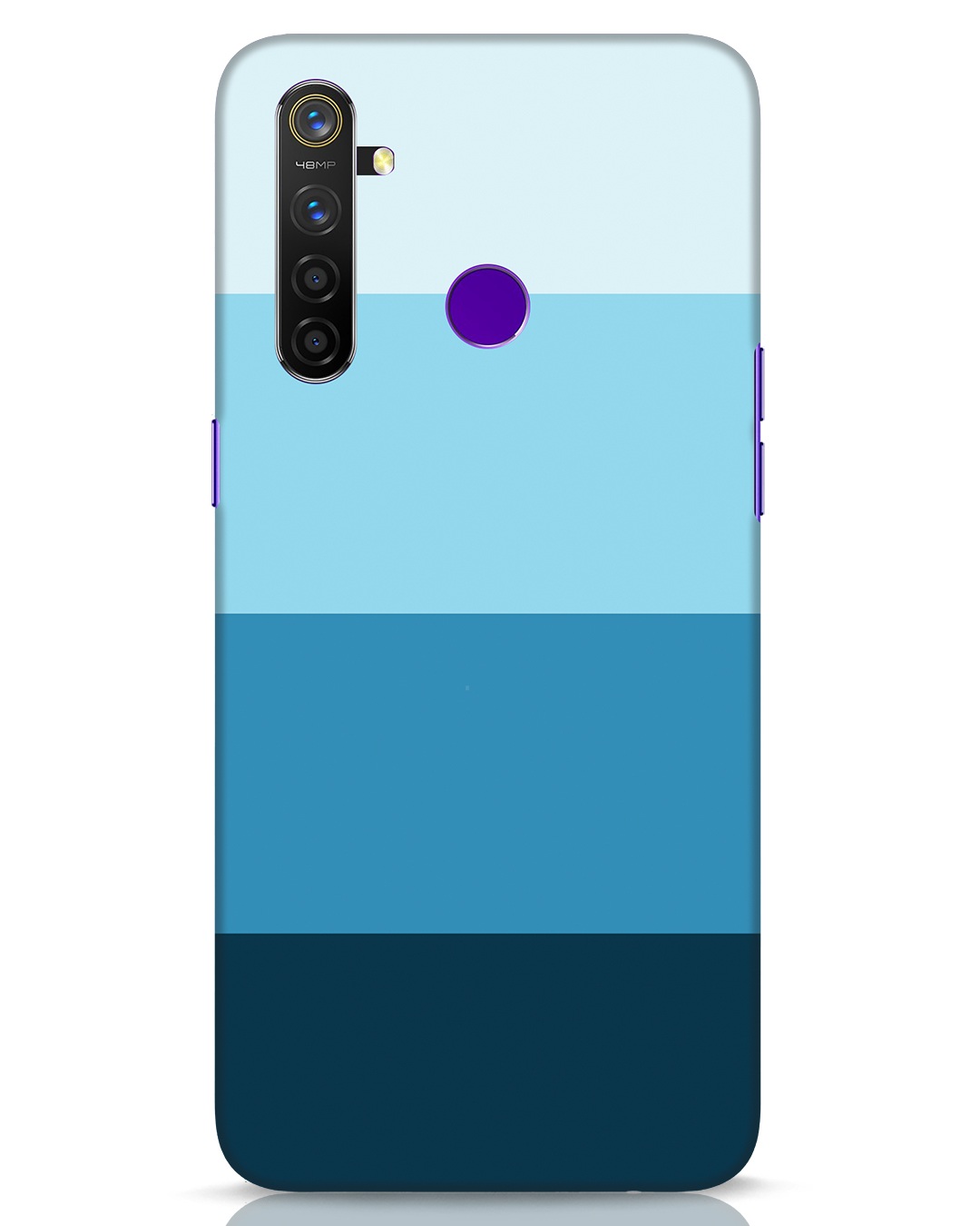 Buy Blue Ombre Stripes Realme 5 Pro Mobile Cover Online in India at ...