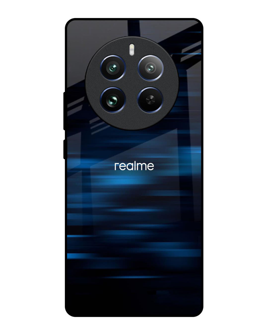 Buy Blue Rough Abstract Premium Glass Case for Realme 12 Pro Plus 5G ...