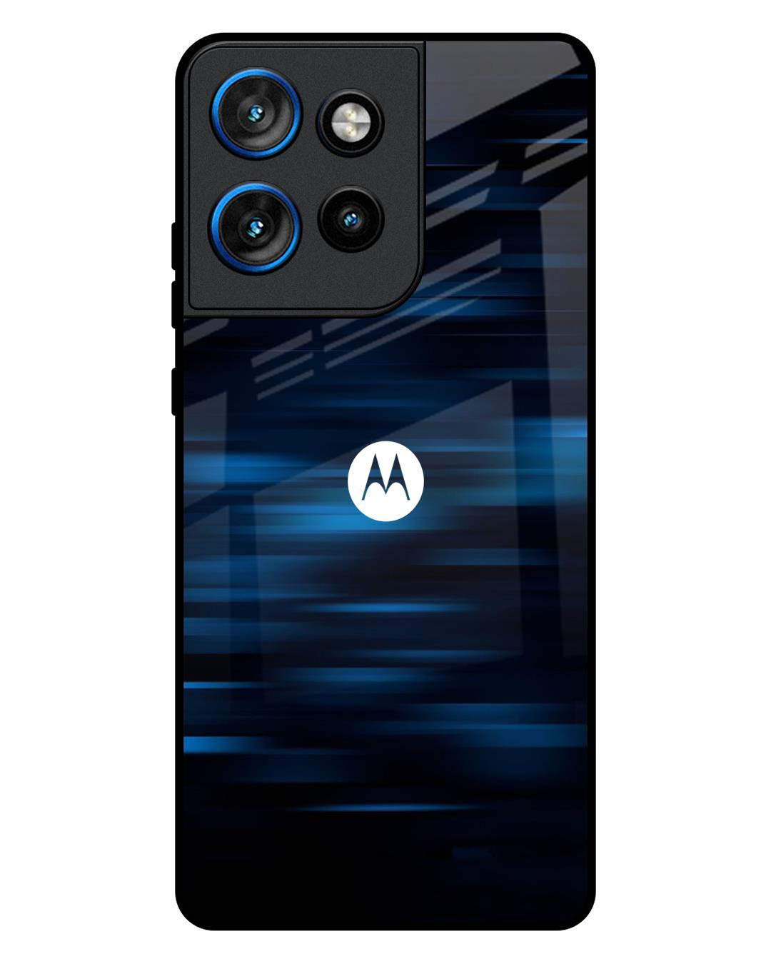 Buy Blue Rough Abstract Premium Glass Cover for Motorola Edge 50 Neo 5G ...