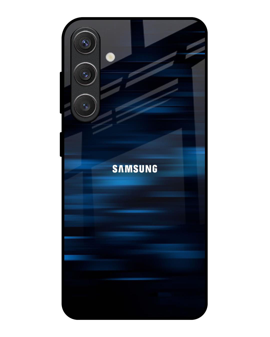 Buy Blue Rough Abstract Premium Glass Cover for Samsung Galaxy S25 + 5G ...